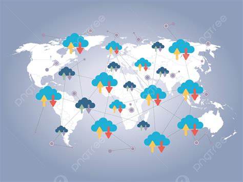 Cloud Computing Concept Database World Computing Security Database Png And Vector With