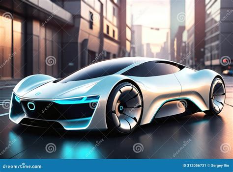 Futuristic Electric Car Generative Ai Stock Illustration Illustration Of Automatic Generated