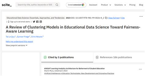 A Review Of Clustering Models In Educational Data Science Toward Fairness Aware Learning