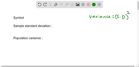 Population Standard Deviation Symbol