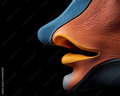 Detailed View Of The Mucous Membranes In The Nasal Cavity Highlighting