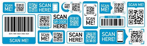 Qr Code Scan Icon Set Color Style 53074934 Vector Art At Vecteezy