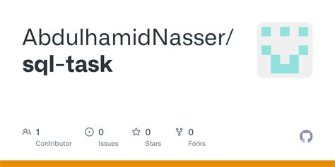 Github Abdulhamidnasser Sql Task
