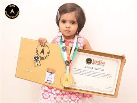 Nihira Budhiraja Appreciation India Book Of Records