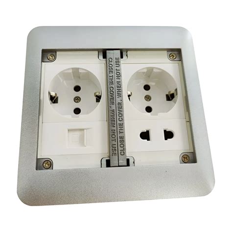 Sliver Mount Socket Concealed Floor Socket Outlets Box Data Floor Socket Rj45 China Floor