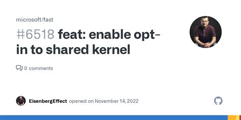 Feat Enable Opt In To Shared Kernel · Issue 6518 · Microsoftfast