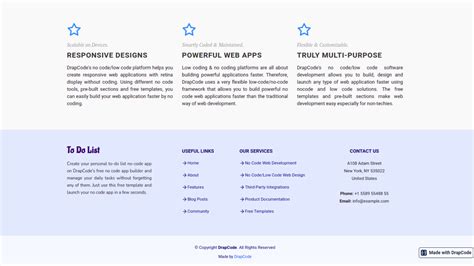 To Do List App Free Template No Code Solutions DrapCode