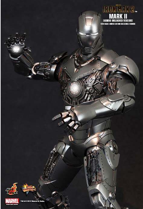 Just Custom Toy Hot Toys Iron Man 2 Mark Ii Armor Unleashed Version