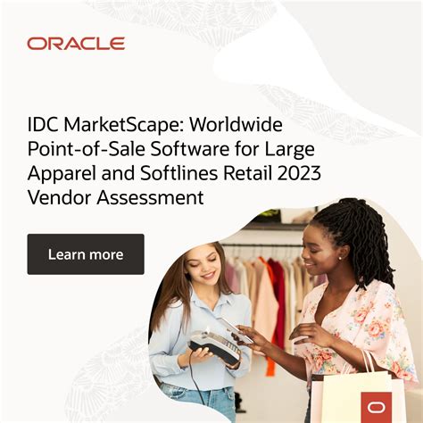 Oracle Retail On Linkedin Idc Marketscape Worldwide Point Of Sale Software For Large Apparel And…