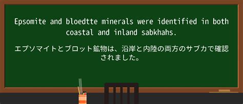 【英単語】epsomiteを徹底解説！意味、使い方、例文、読み方
