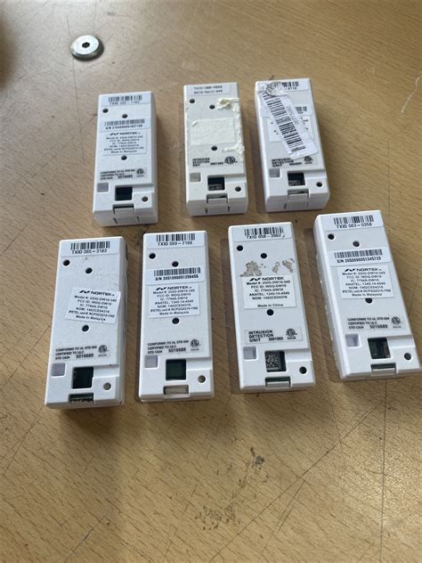 2gig 2gig Dw10 345 Wireless Door Window Contact Transmitter Set Of 7 For Parts Ebay