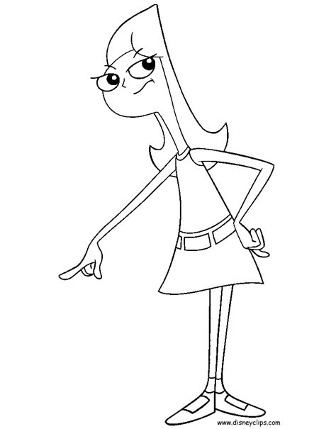 Phineas And Ferb Isabella Coloring Pages