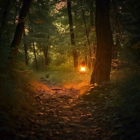 Free Lantern Lit Forest Path Image Forest Lantern Path Download