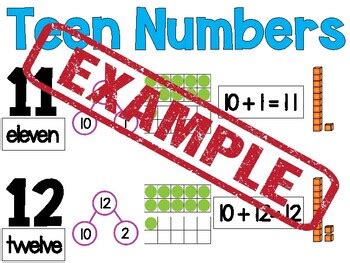 Teen Number Anchor Chart By Lucky Teach TPT