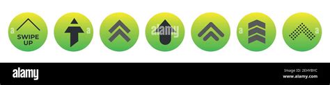 template swipe up buttons colorful gradient web buttons elements app