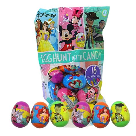 Disney Candy Filled Plastic Easter Eggs 16 Count 2 82 Ounce Walmart