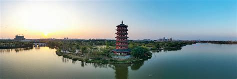 Aerial Photo Of Huayang Lake Wetland Park Dongguan Guangdong Province