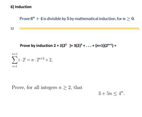 solved 6 induction prove 6 4 is divisible by 5 by
