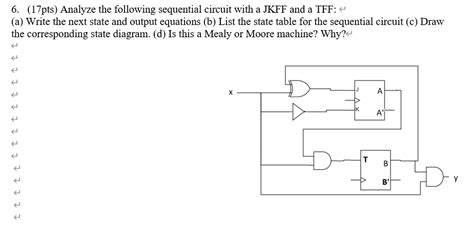 Solved Pts Analyze The Following Sequential Circuit Chegg