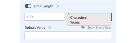 How To Limit Words Or Characters In A Form Field