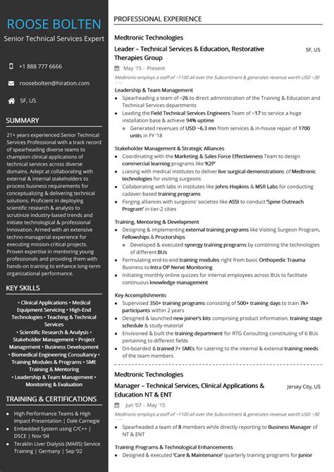 Technology Resume Examples Resume Samples 2020
