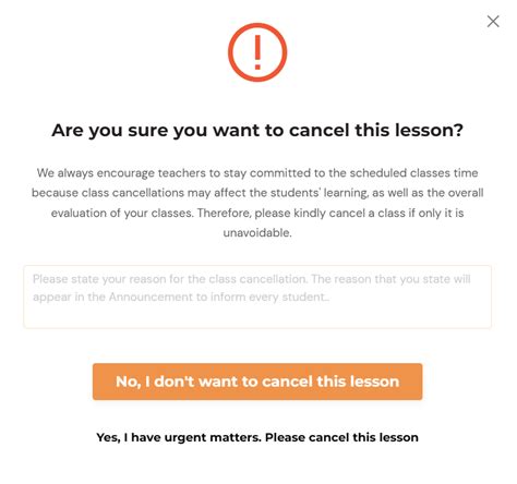 I Have An Emergency How Do I Cancel A Lesson LearningTigers