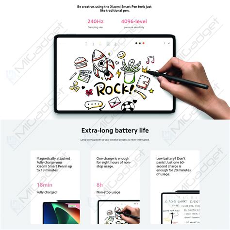 Xiaomi Mi Pad Pad Pro Stylus Pen Xiaomi Mi Smart Pen Rp Mi Gadget Malang