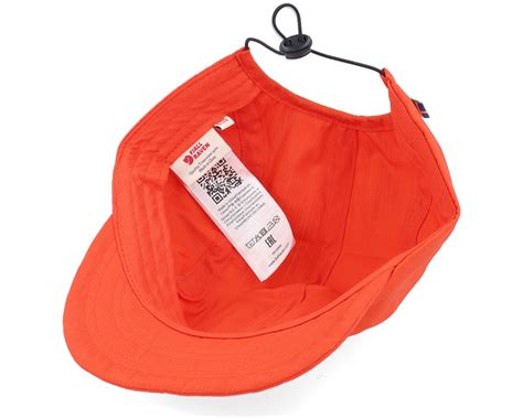 Abisko Pack Cap Flame Orange Cycling Cap Fjällräven Cap