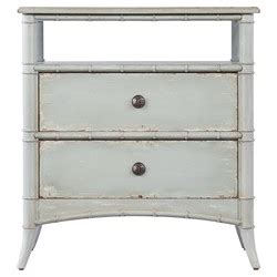Sharise Coastal Beach Light Blue Wood Nightstand Standard 21 29 W