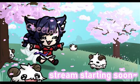 Draw Cute Custom Offline Online Brb Screens For Your Stream By Cheetah Art Fiverr