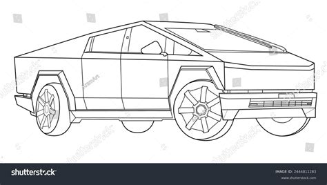 Cybertruck Coloring Pages