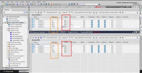 Tia Portal Optimized And Standard Data Block Access