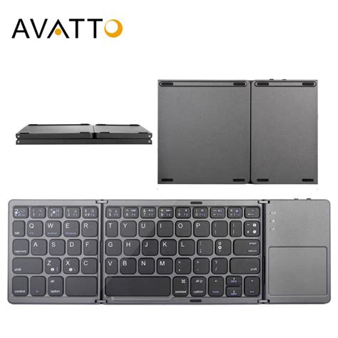 AVATTO Ultra Thin And Lightweight Mini Bluetooth Foldable Keyboard
