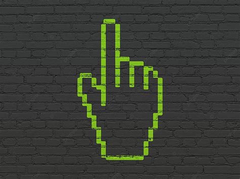 marketing concept mouse cursor on wall background dark internet e