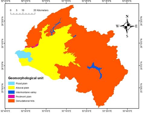 Geomorphology Map Of The Study Area Download Scientific Diagram
