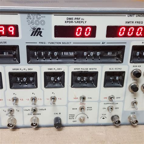 Ifr Atc 1400 Transponder Dme Tcas Avionics Test Set W Pwrcrd Only For Parts Ebay