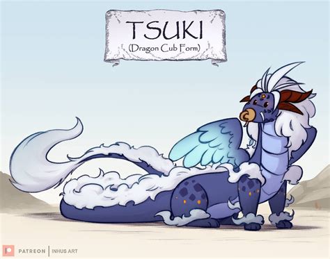 Tsuki Dragon Cub Form By Inhus On Deviantart