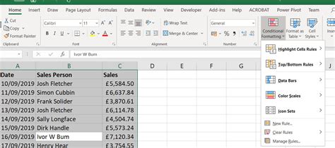 Create Alternate Coloured Rows Using Conditional Formatting In Excel