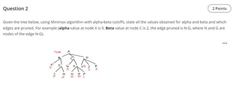 Solved Question Points Given The Tree Below Using Chegg