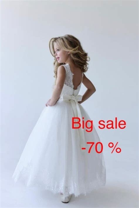 Ivory Flower Girl Dress Ivory Floor Lenght Girl Dress Girl Etsy