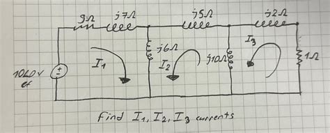 solved find the i1 ﻿i2 ﻿and i3 ﻿currents