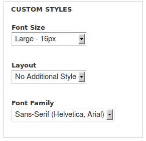 CSS Options Drupal Org