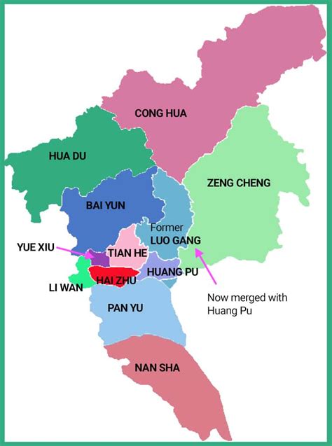 Guangzhou District Map