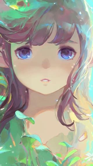 精灵女孩壁纸 精灵女孩手机壁纸 精灵女孩手机动态壁纸 元气壁纸