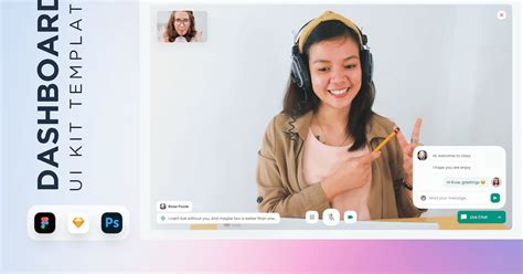 Course Live Class Ui Kit Graphic Templates Envato Elements