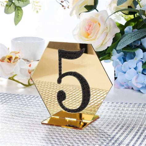 4 Rhinestone Ssticker Numbers 5 Black Efavormart