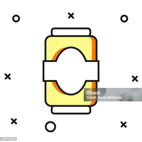 채워진 윤곽선 소다 캔 아이콘은 흰색 배경에 격리되어 있습니다 그림자가 있는 평면으로 채워진 윤곽선 스타일입니다 벡터 0명에 대한 스톡 벡터 아트 및 기타 이미지 Istock