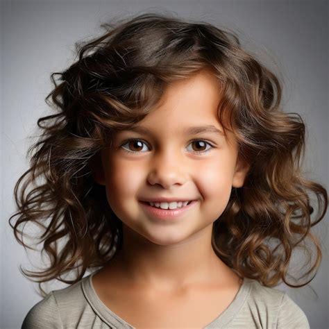 Premium Ai Image Vivacious 6yearold Portuguese Girl With Sparkling Grin