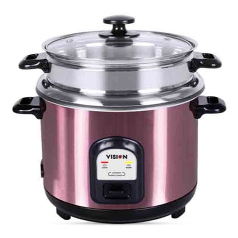 Vision Vss5005pel Double Pot Rice Cooker 3 Litre Purple