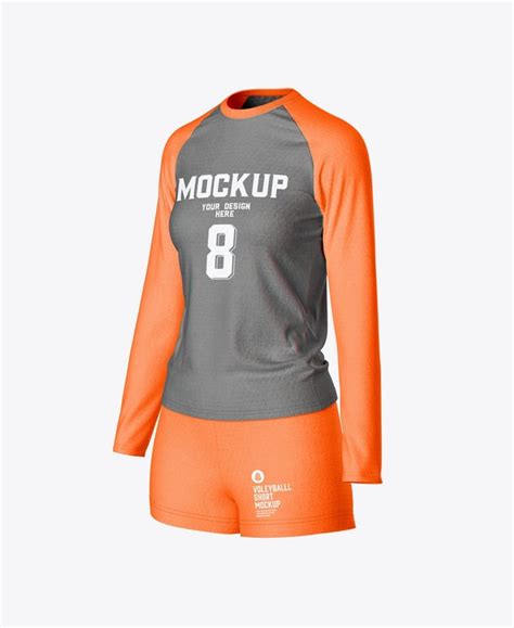 Womens Volleyball Kit Mockup Product Mockups Ft Womens And Kit Envato